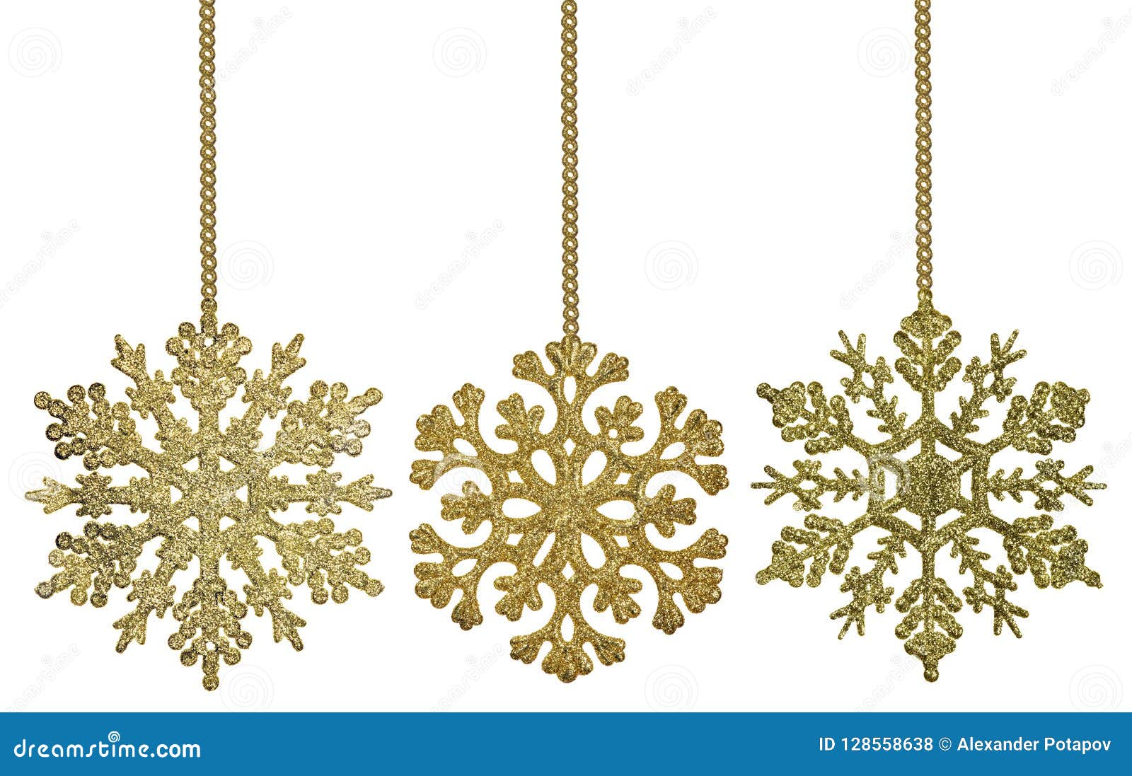 Gold Snowflake Border Stock Photography | CartoonDealer.com #77405336