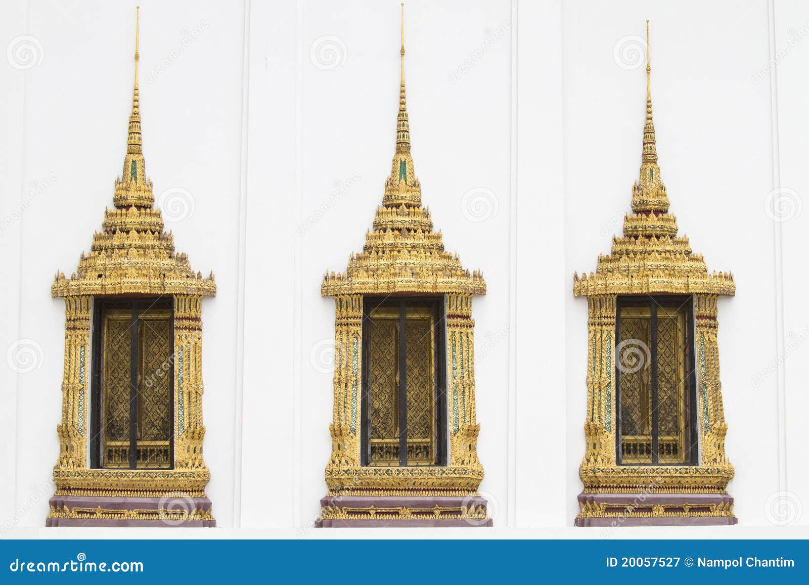 Three Golden Window stock image. Image of exotic, guard - 20057527