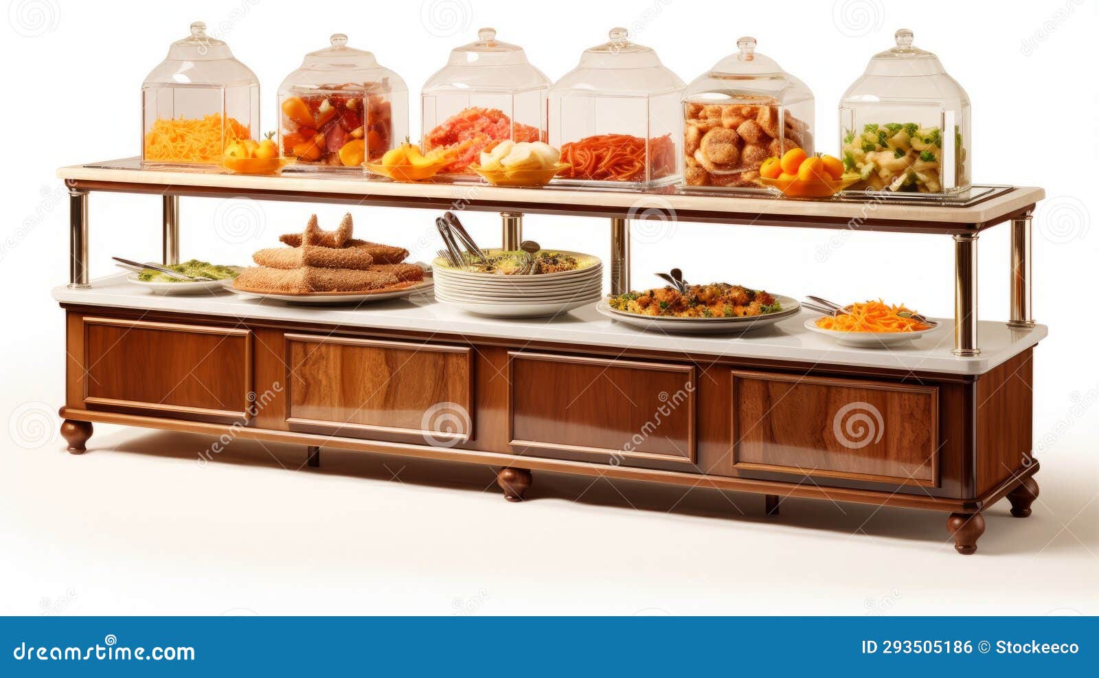 High Resolution Breakfast Buffet Table with Contemporary Classicism ...
