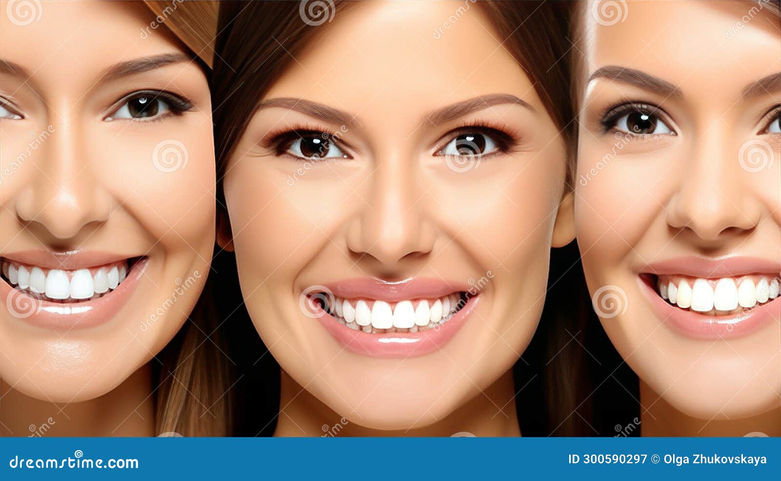 Three Gorgeous Women. Snow-white Smile Editorial Photography - Image of ...