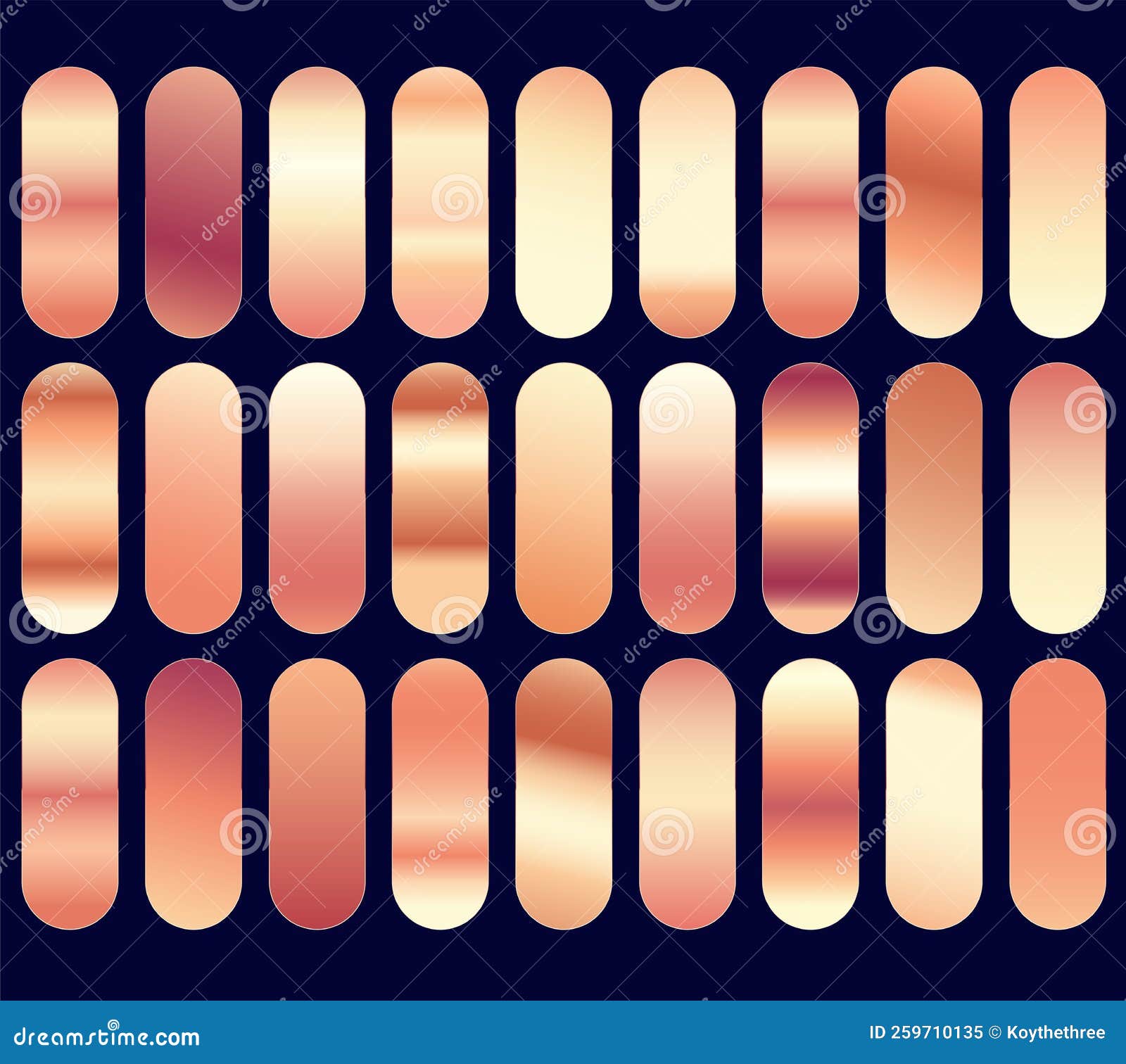 THREE Gradient Color Collections, and Pastel Color Set of Gradient and ...