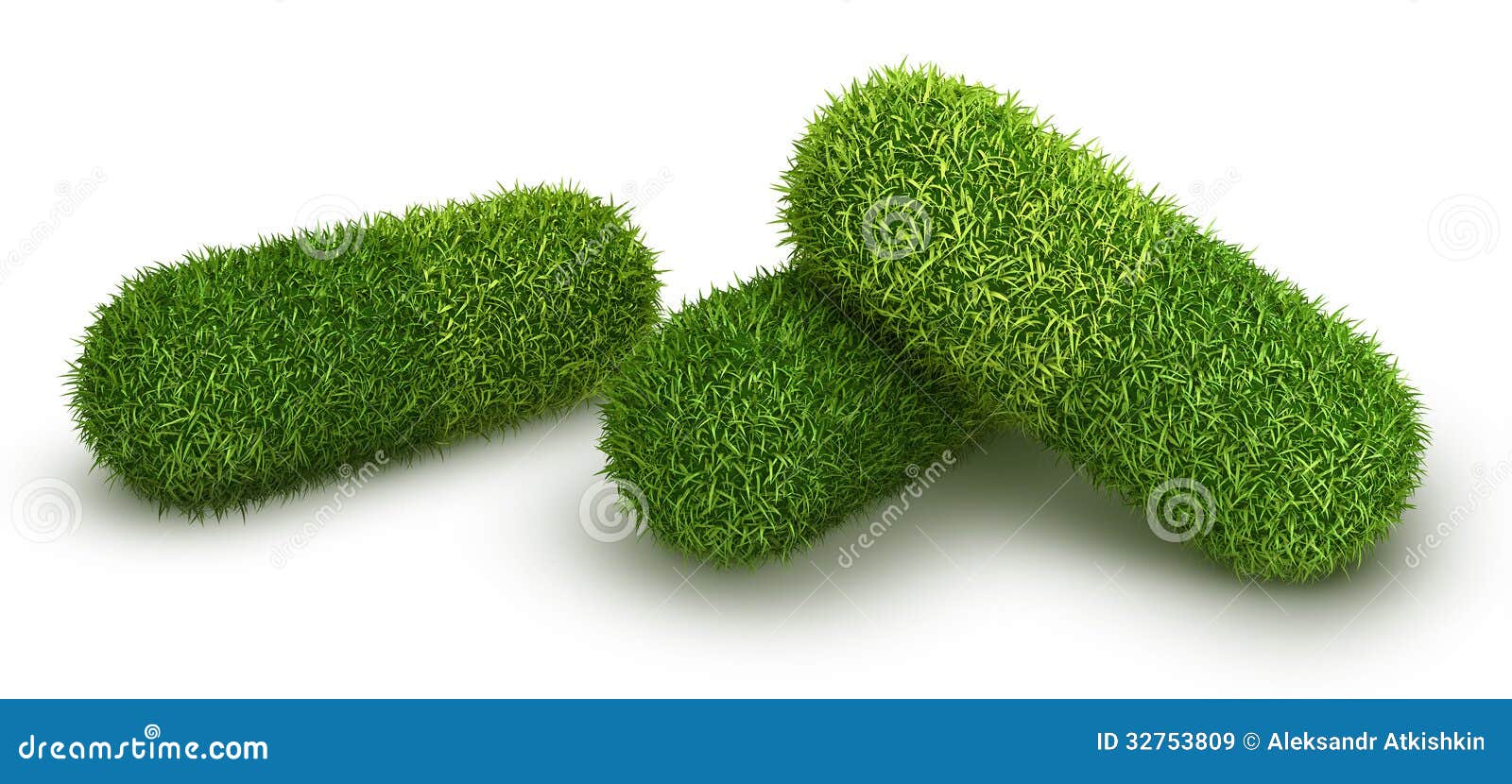Three grass pill capsule stock image. Image of package - 32753809