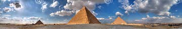 The Three Great Pyramids of Giza Stock Image - Image of khufu, cheops ...