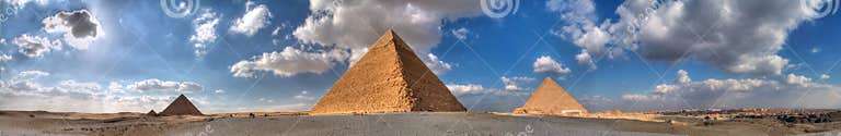 The Three Great Pyramids of Giza Stock Image - Image of khufu, cheops ...
