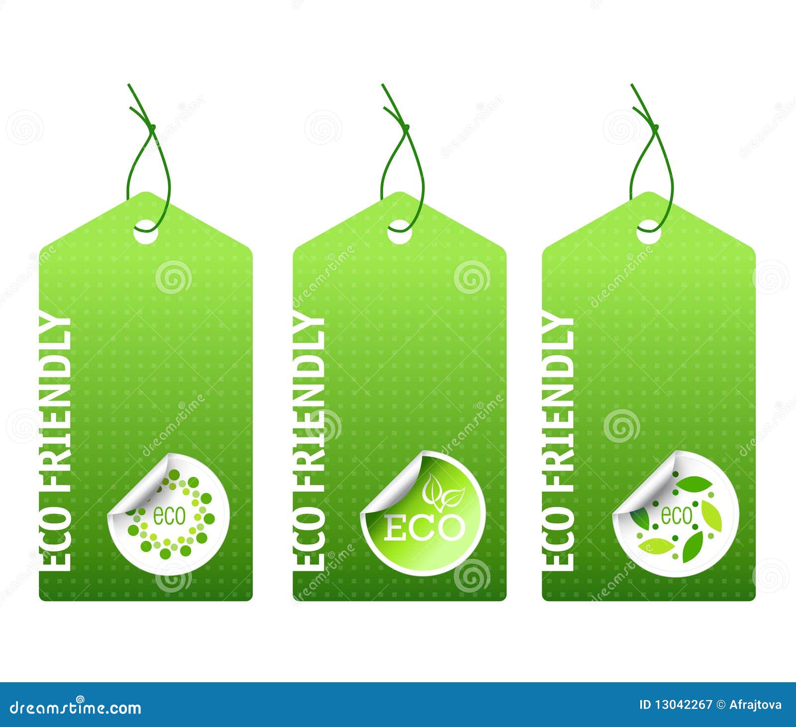 Three green bio labels stock vector. Illustration of growth - 13042267