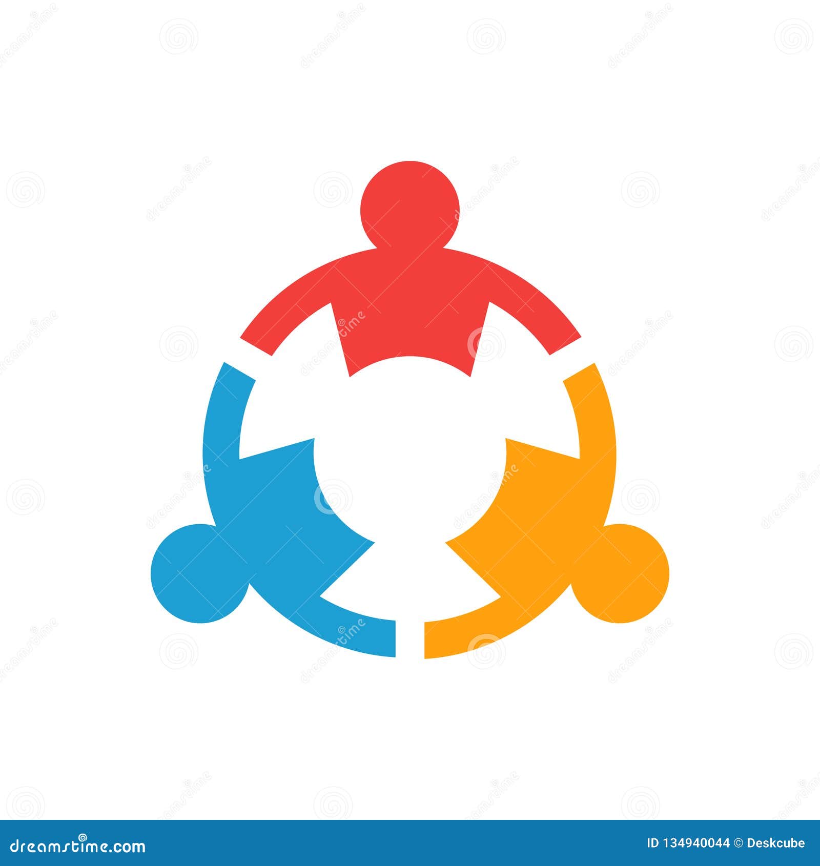 Three Group of Teamwork People Logo Design Stock Vector - Illustration ...
