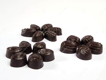 Three Groups of Chocolates 2 Stock Photo - Image of chocolate, small ...