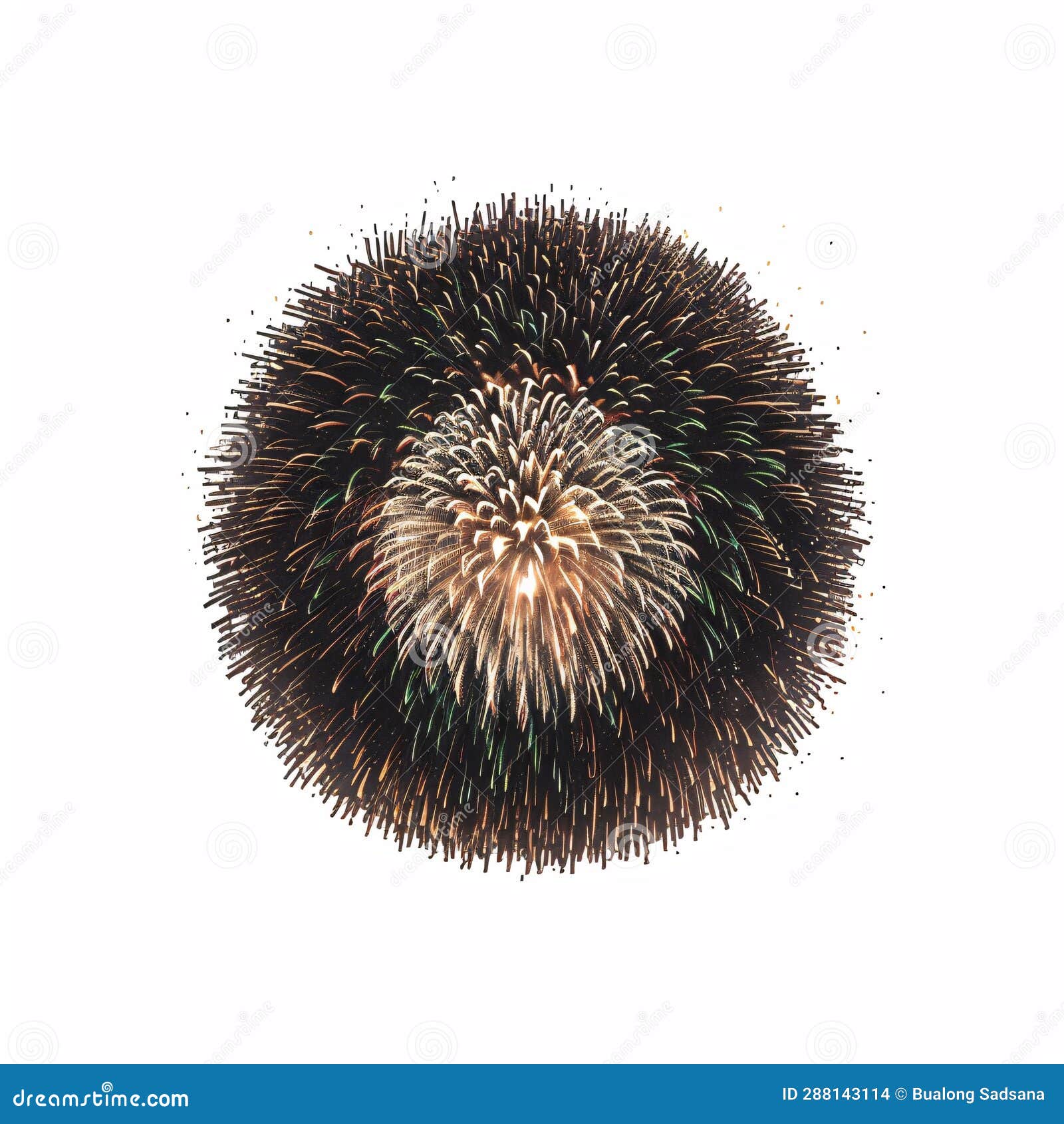 Three Groups Of Realistic Fireworks Isolated On Transparent Background ...