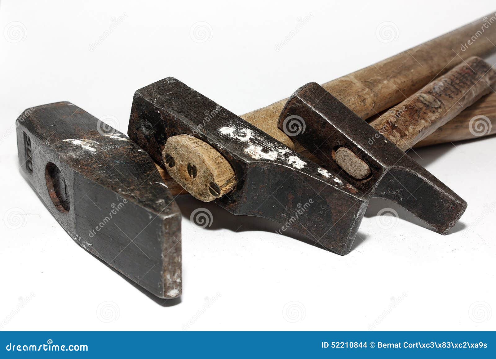 Three hammer stock photo. Image of measures, size, background - 52210844