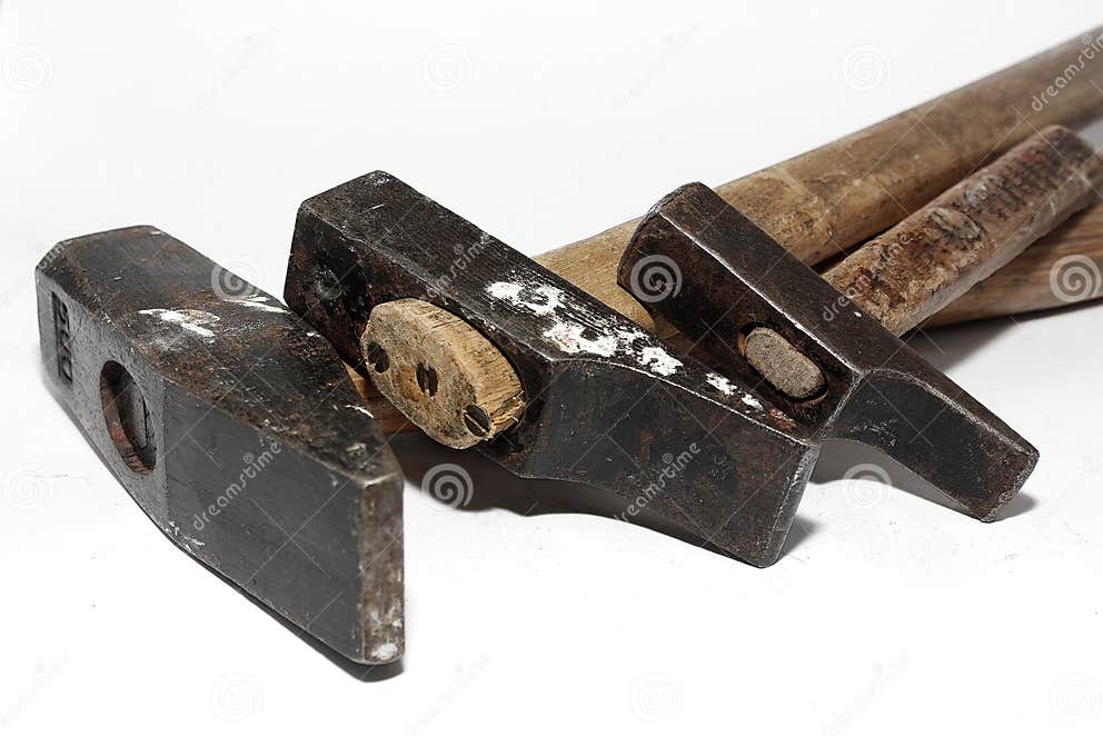 Three hammer stock photo. Image of measures, size, background - 52210844