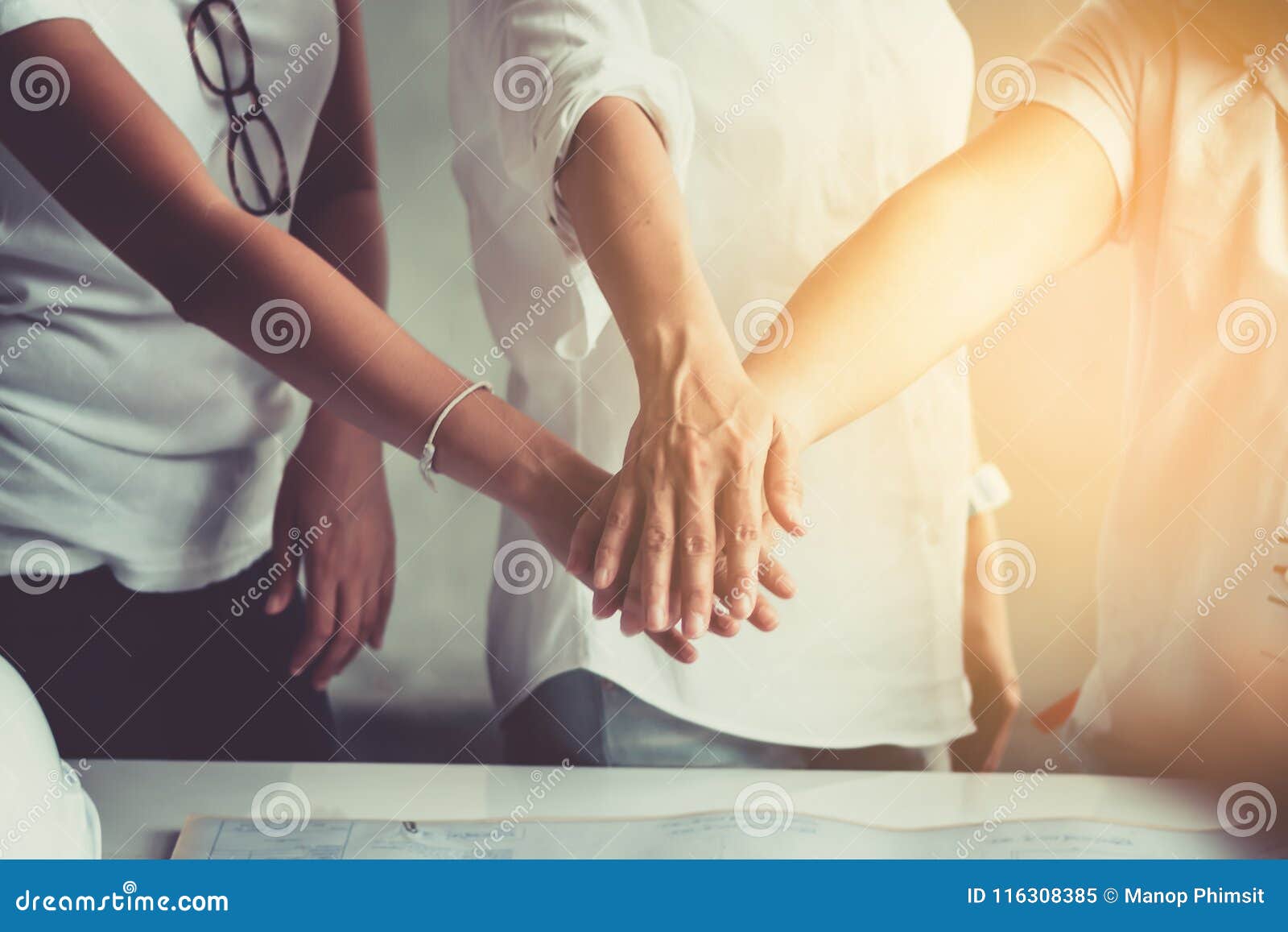 Hand Collaboration Teamwork Concept Stock Image - Image of diversity ...