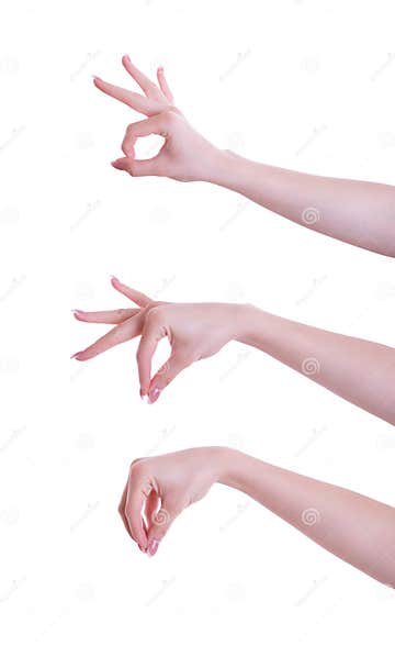 Three hand positions stock image. Image of person, show - 35142979