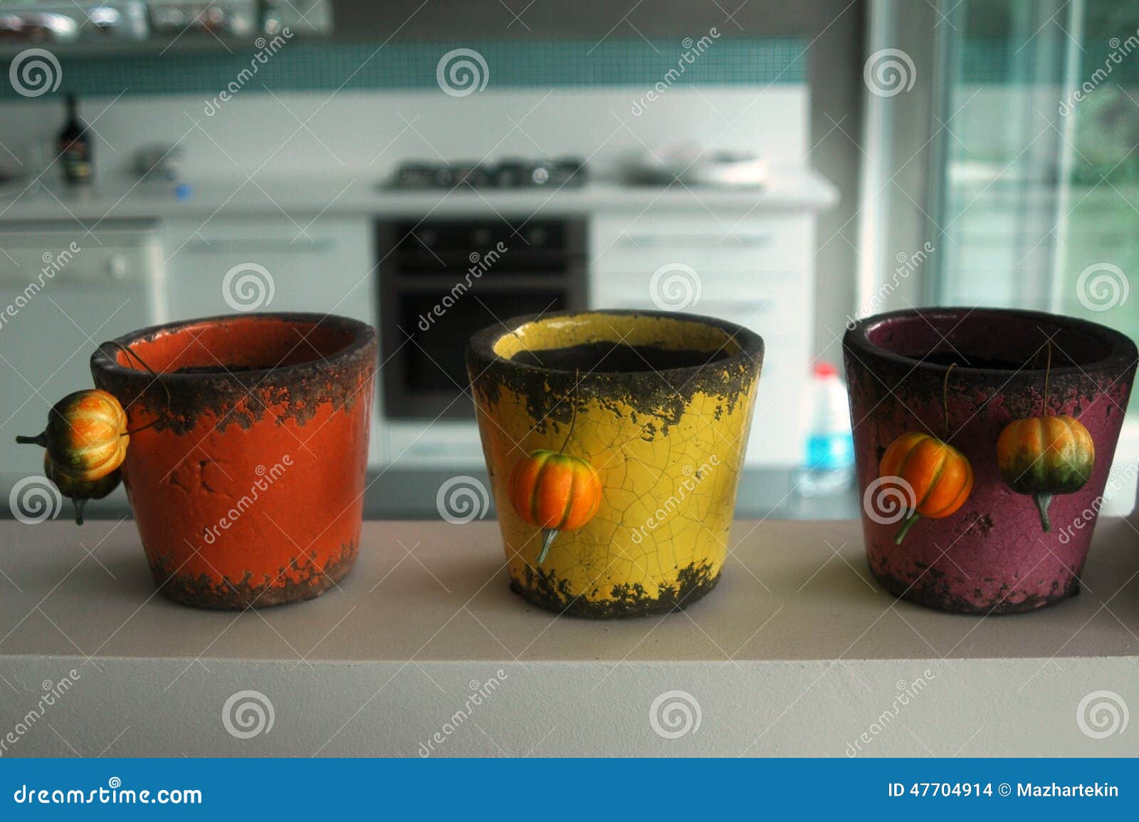 Three handmade vase stock photo. Image of cool, colour - 47704914