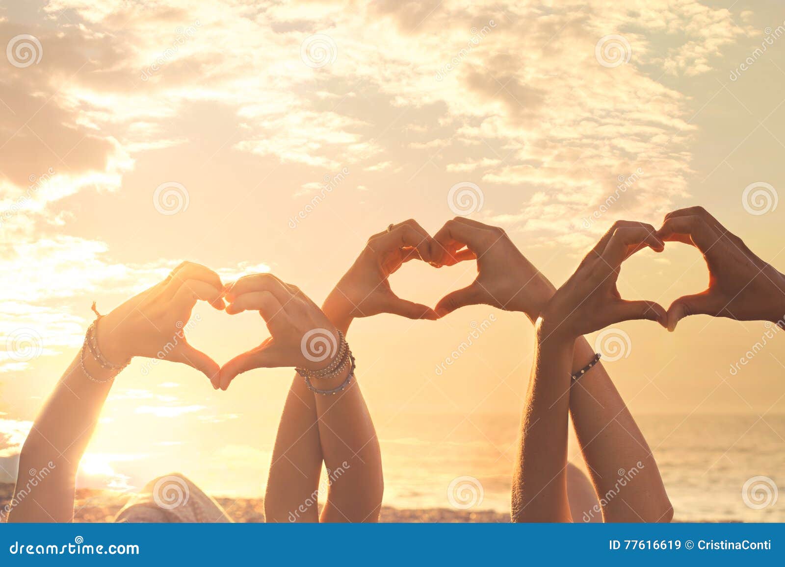 Three Hands Of The Same Family - Father Mother And Baby Stay Together ...