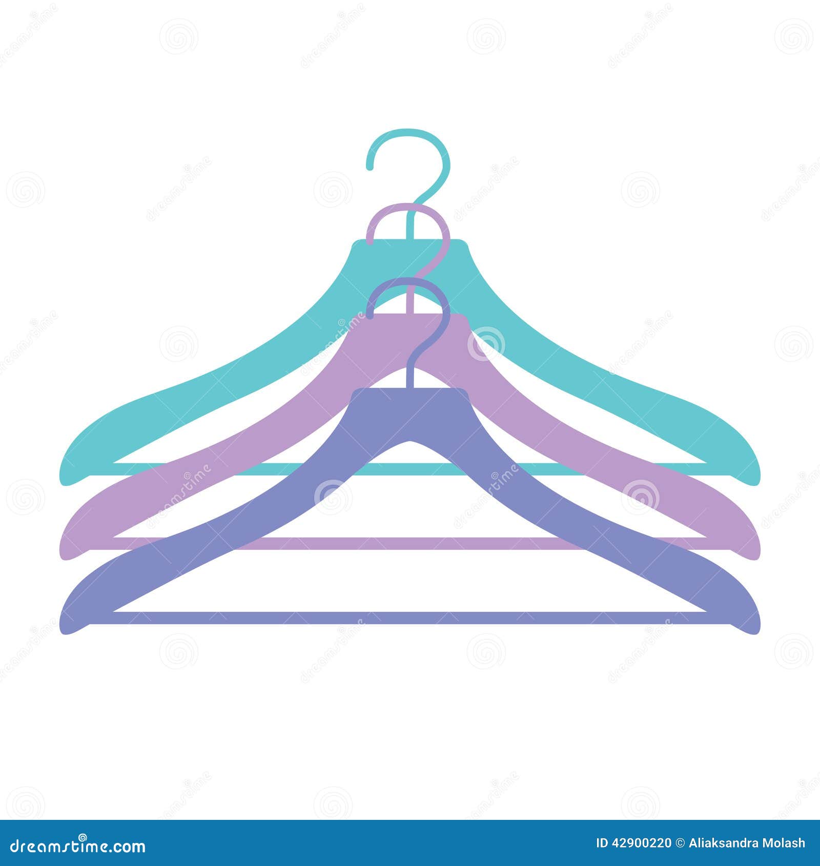 Three Hangers Icon in Vector Stock Vector - Illustration of design ...