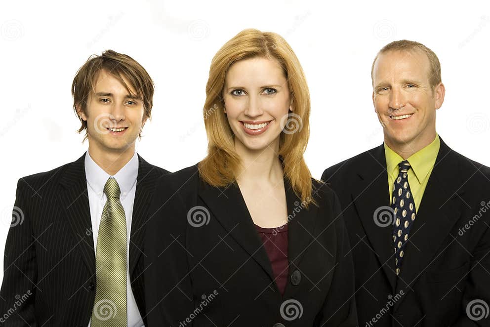 Three happy businessmen stock photo. Image of finance - 2386390