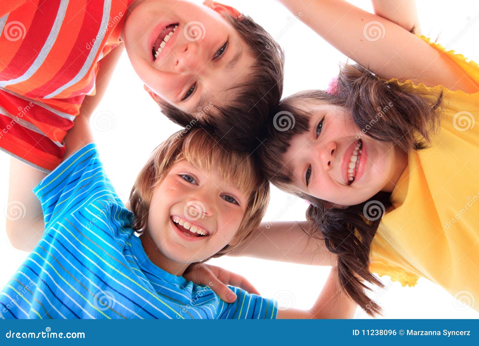 Three Happy Children Stock Photo | CartoonDealer.com #11238096