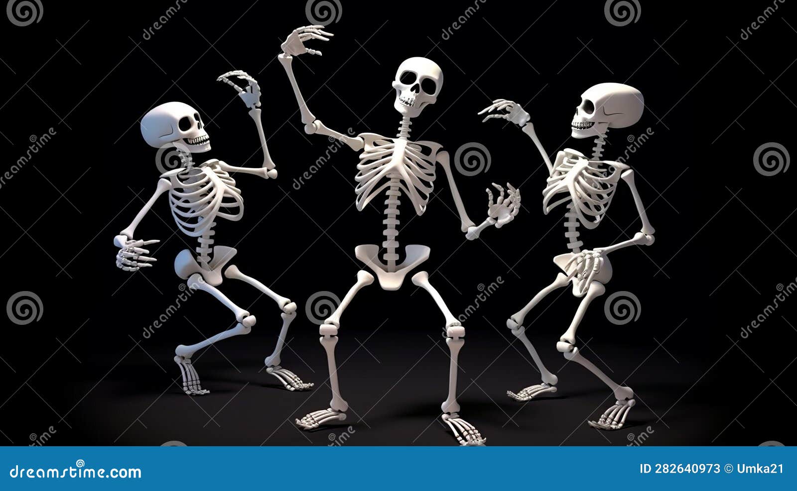 White Skeletons Of Reptiles, Animals And Birds On Black Vector ...