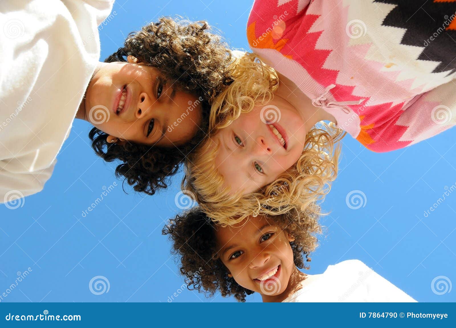 Three Happy Kids Playing On Beach Stock Photography | CartoonDealer.com ...