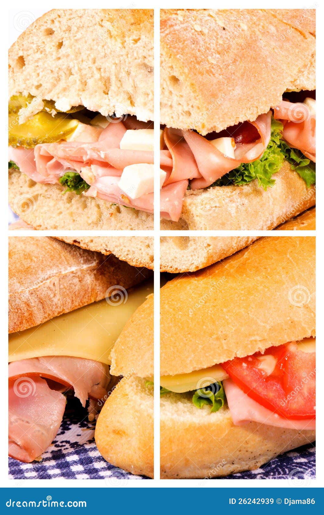 Three happy sandwiches stock image. Image of lettuce - 26242939