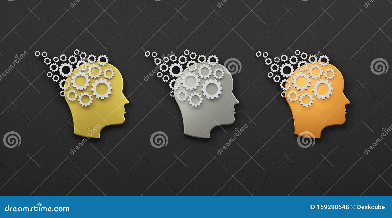 Abstraction Of Thinking. Illustration Of An Idea Of Technology, Mind ...