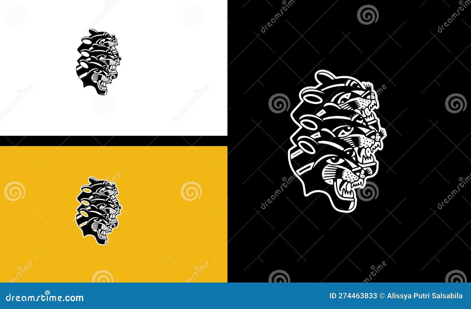 Three Head Gears Group Concept Of Memory Training Logo. Abstraction Of ...