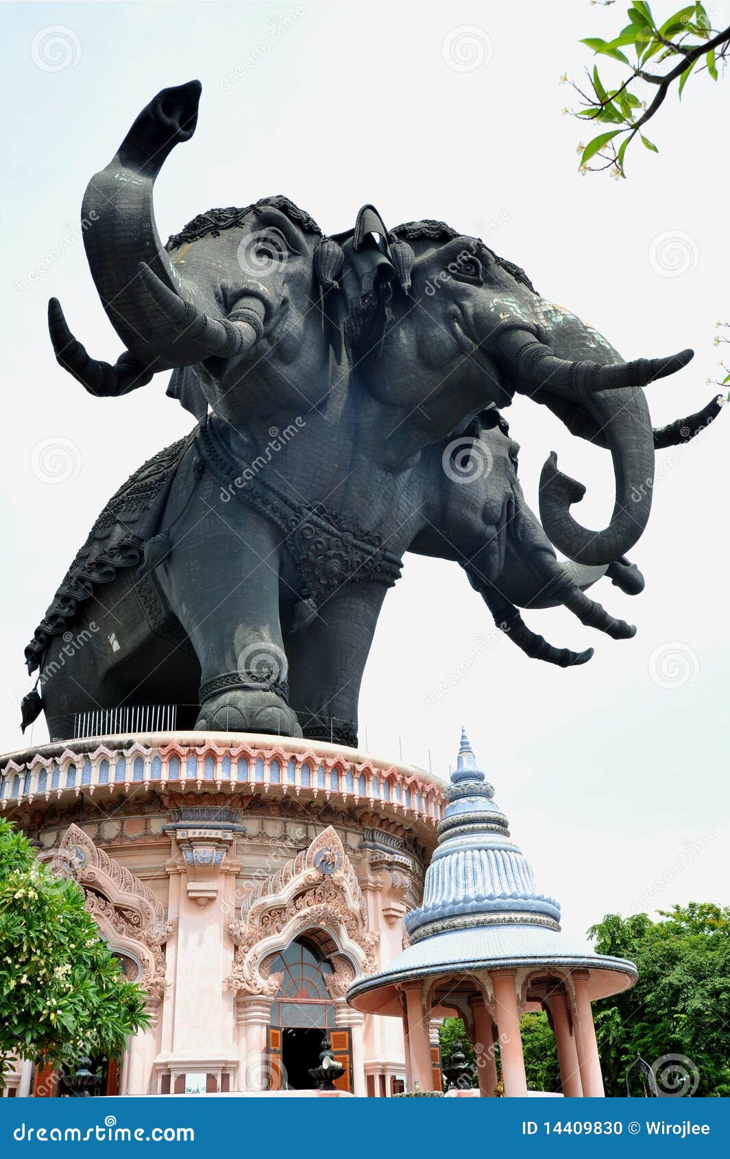 Three-headed elephant stock photo. Image of show, decoration - 14409830