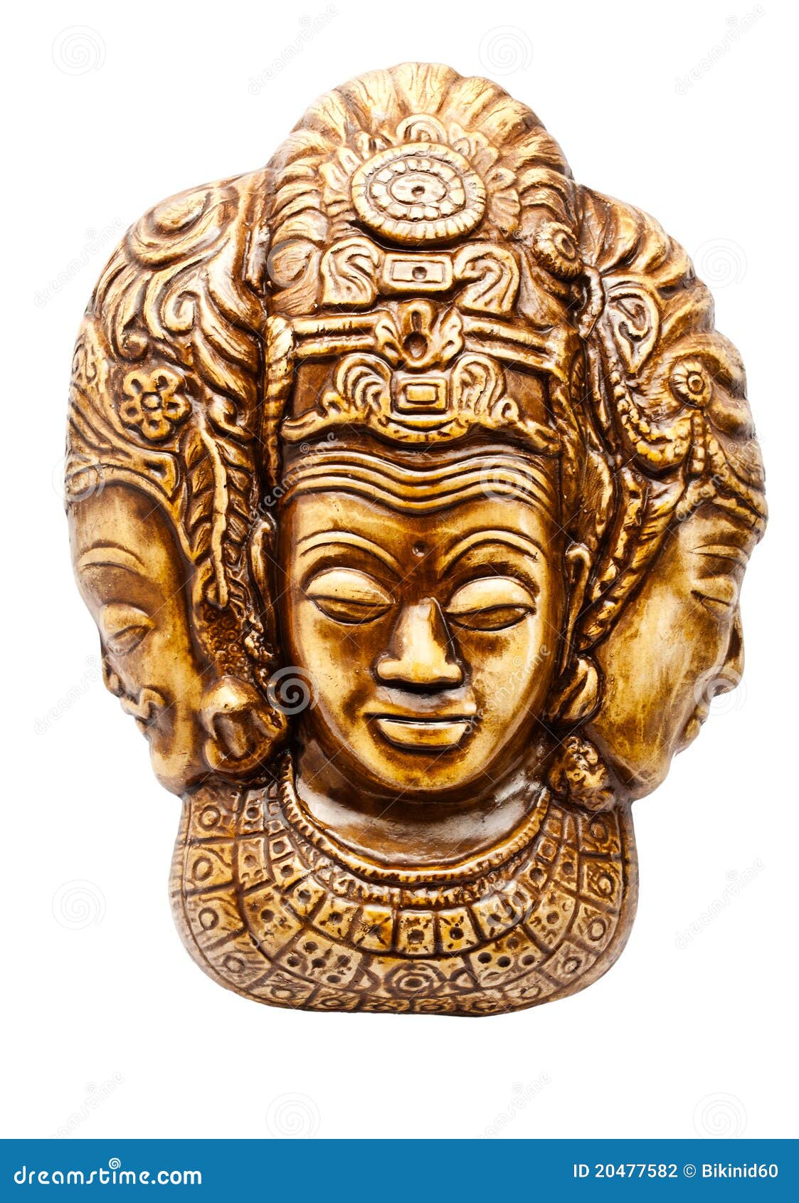 Three Headed Roman-asian Ancient Statue Of Beautiful Women, Goddess ...