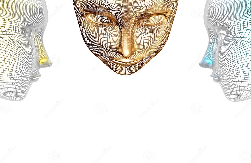 Three Heads, Better Than One Stock Illustration - Illustration of ...