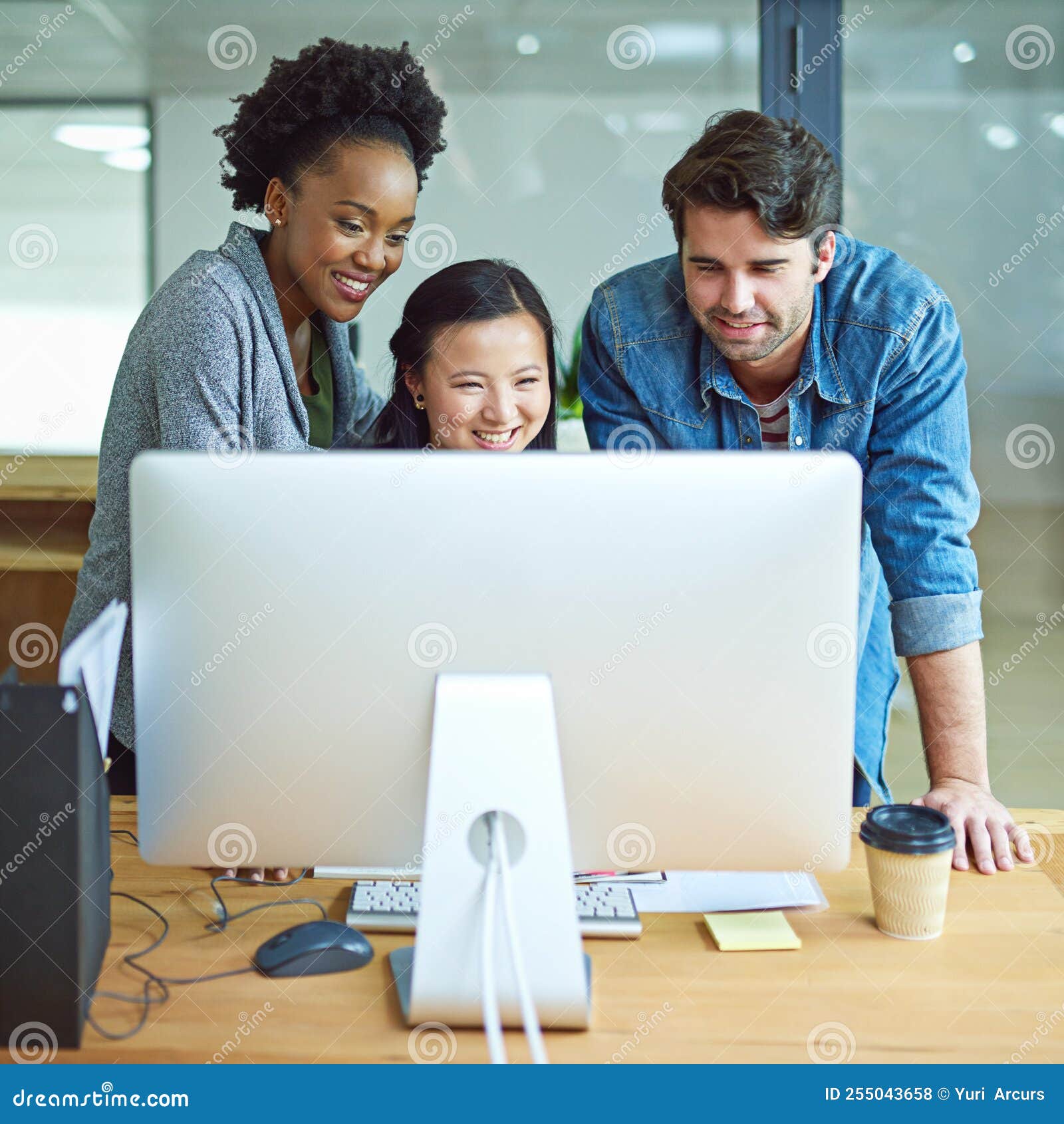 Three Heads are Better Than One. a Group of Creative Businesspeople ...