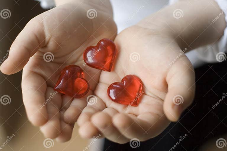 Three hearts stock image. Image of valentine, little, lovely - 495703