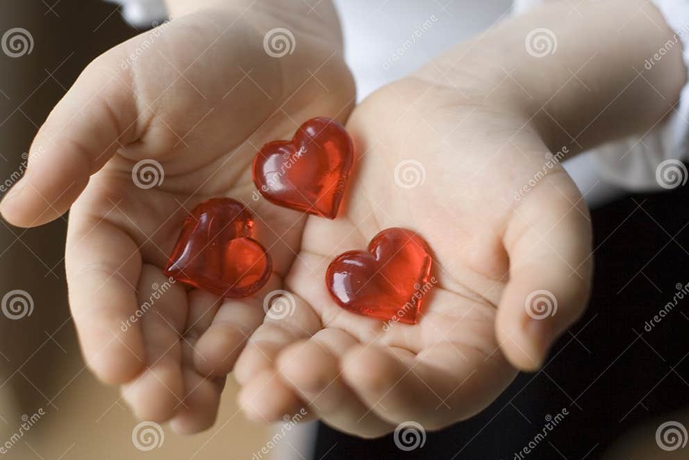 Three hearts stock image. Image of valentine, little, lovely - 495703