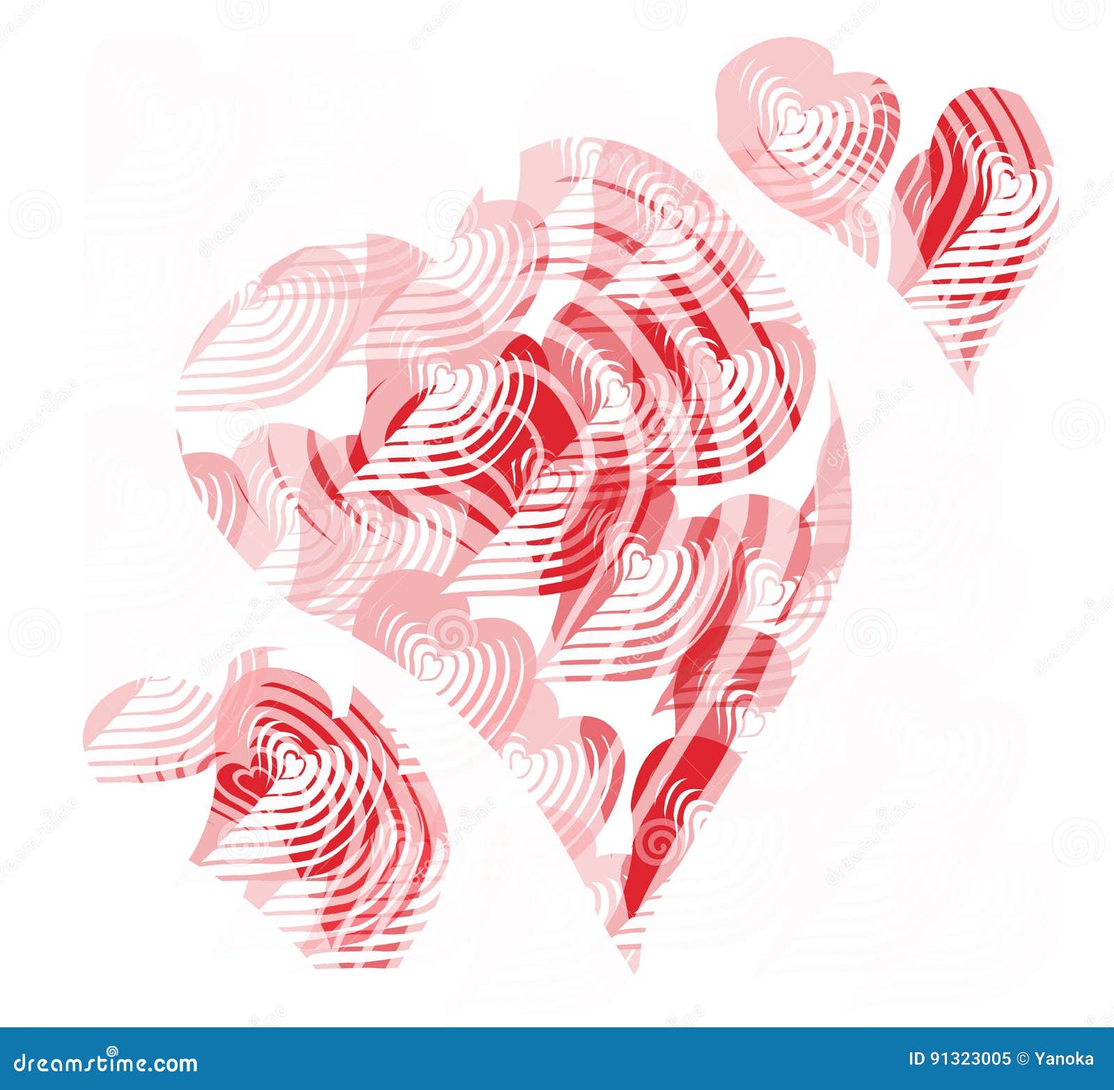 Three Hearts. Vector Illustration Stock Vector - Illustration of grunge ...