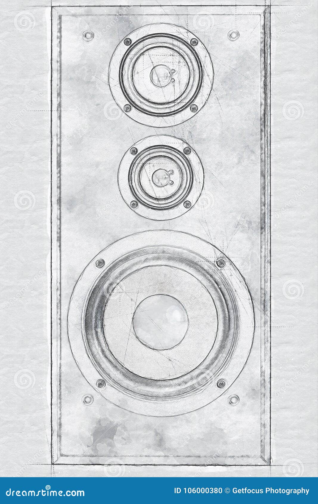 Vintage Speakers Drawing