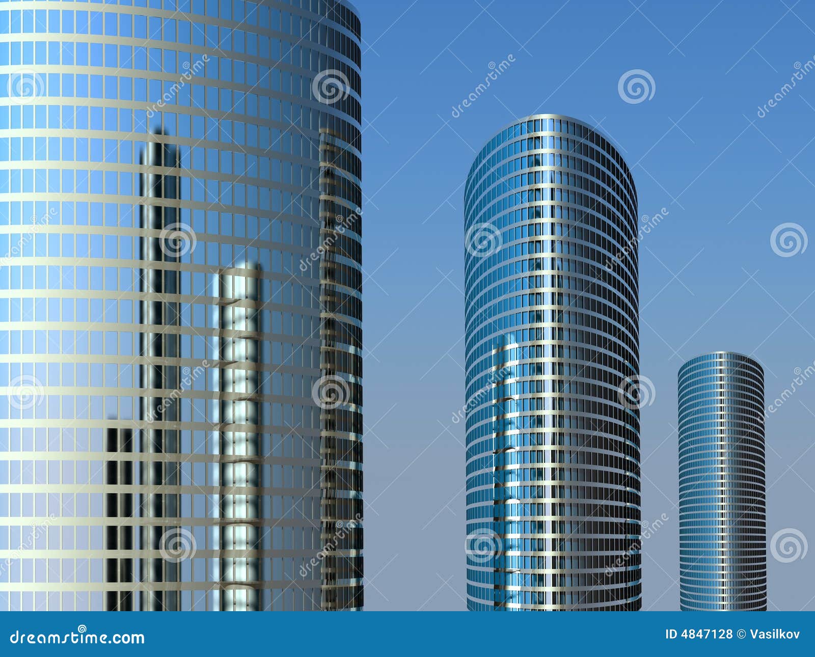 Three high buildings stock photo. Image of concept, commerce - 4847128