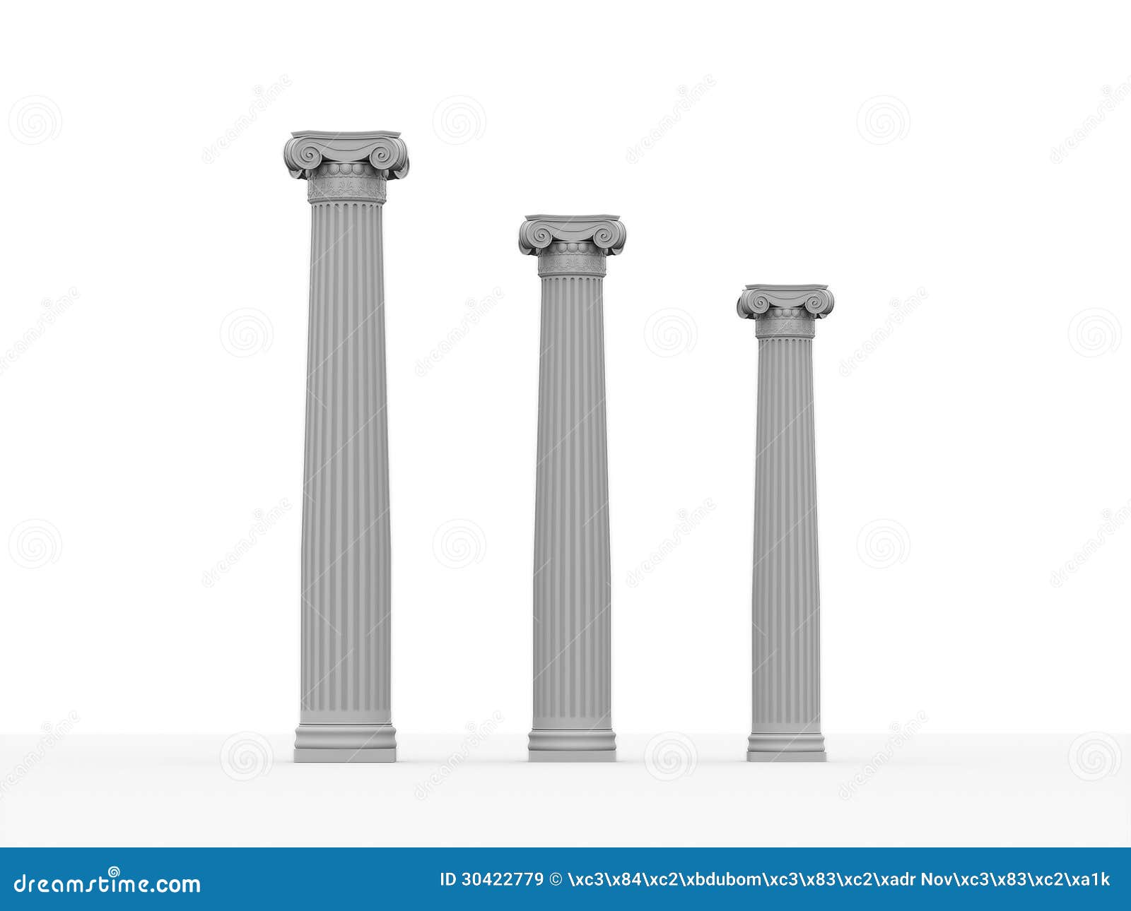 Three historical column stock illustration. Illustration of graphic ...