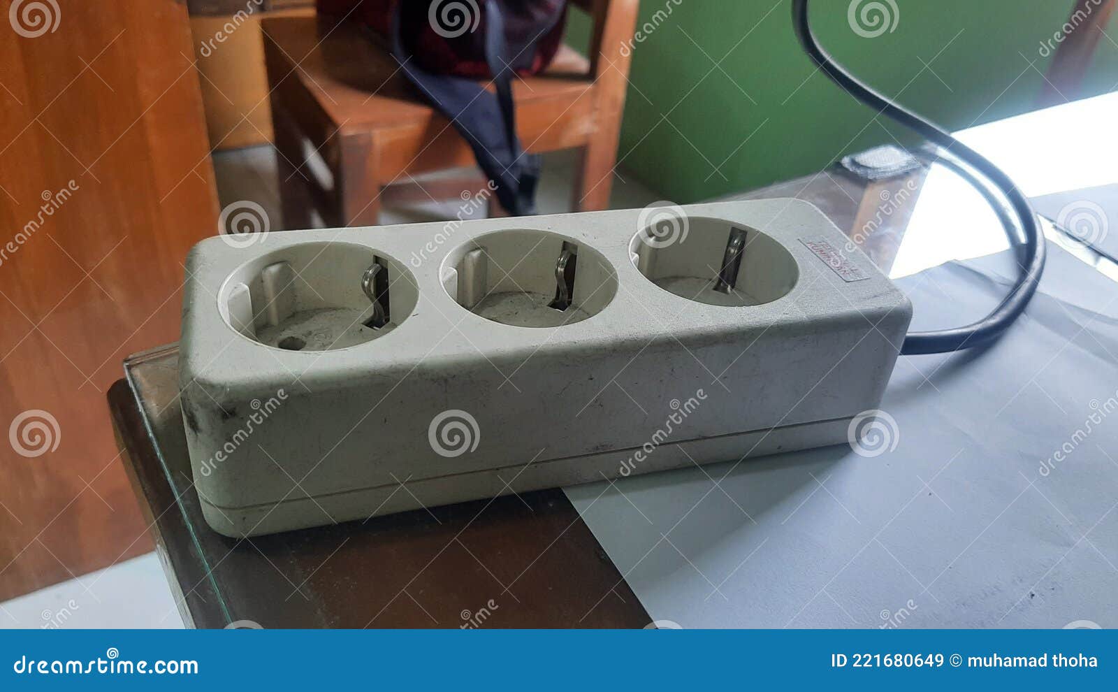 Three-hole White Electrical Terminal Stock Image - Image of terminal ...