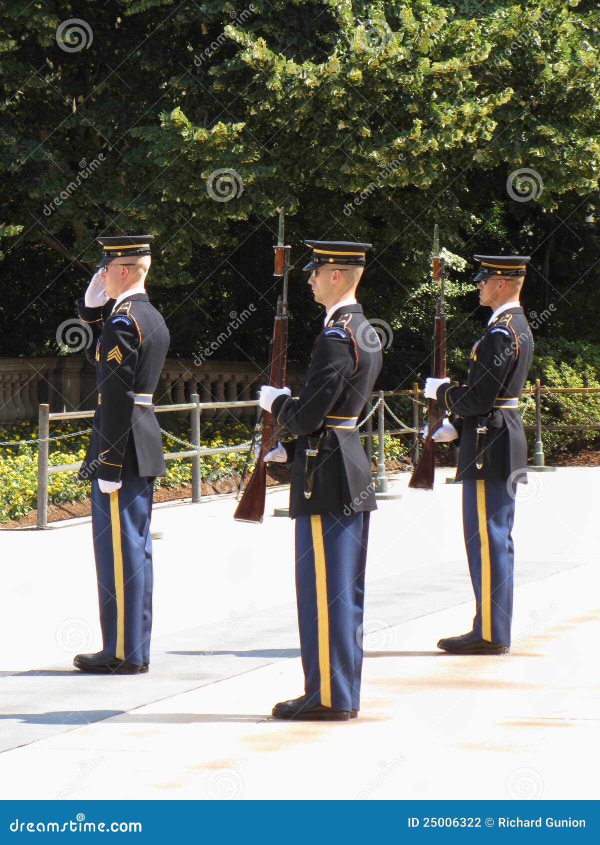 Three Honor Guards editorial photography. Image of cemetery - 25006322
