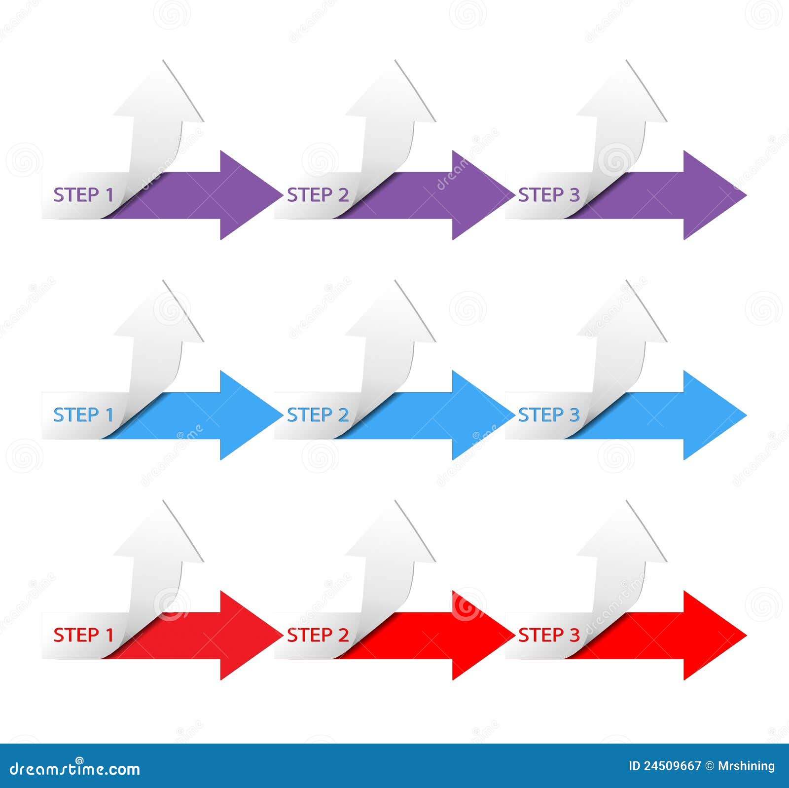 Horizontal Steps Timeline Infographics A Rectangle With Rounded Corners ...