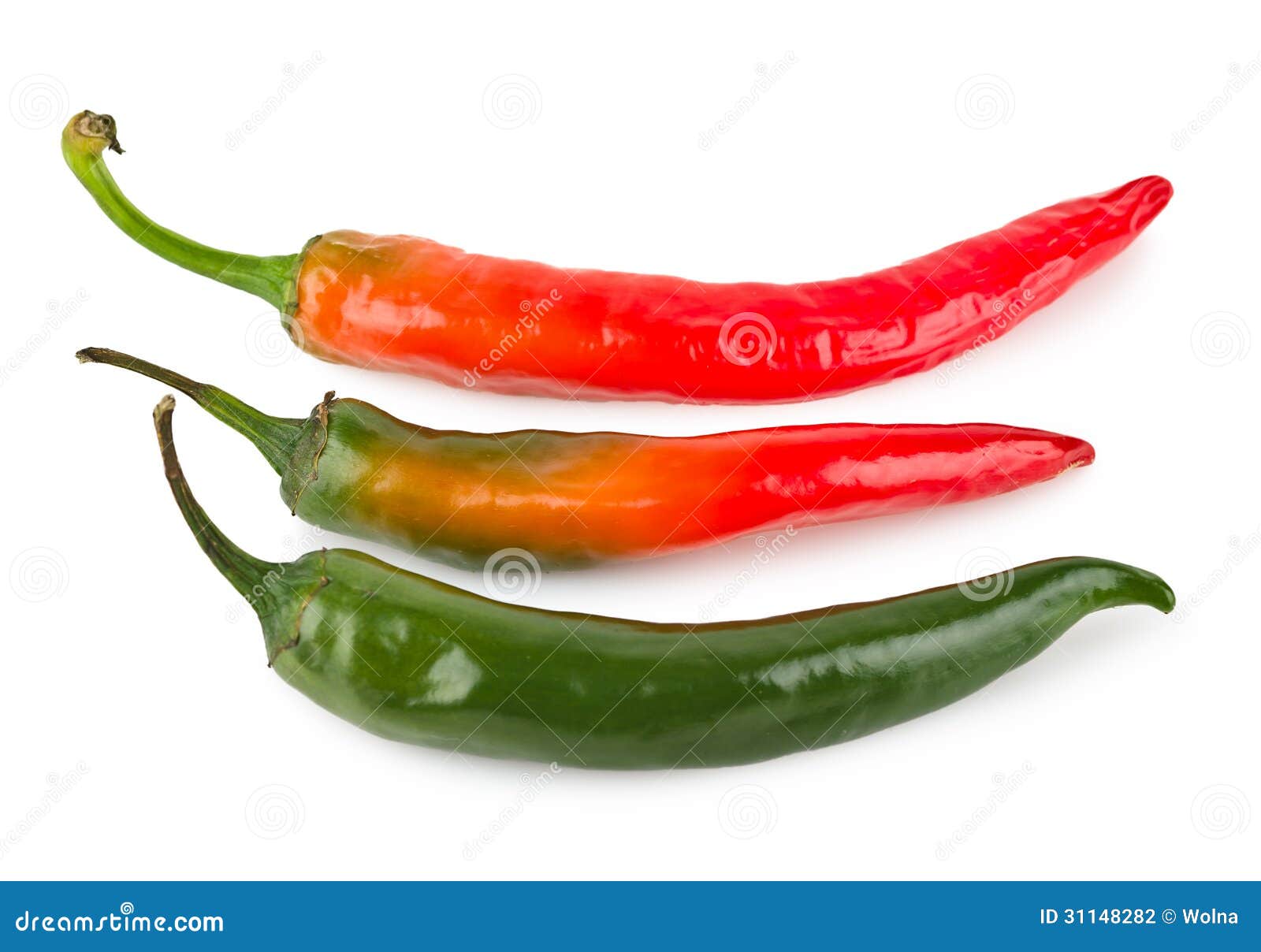 Three hot chilli peppers stock photo. Image of gourmet - 31148282