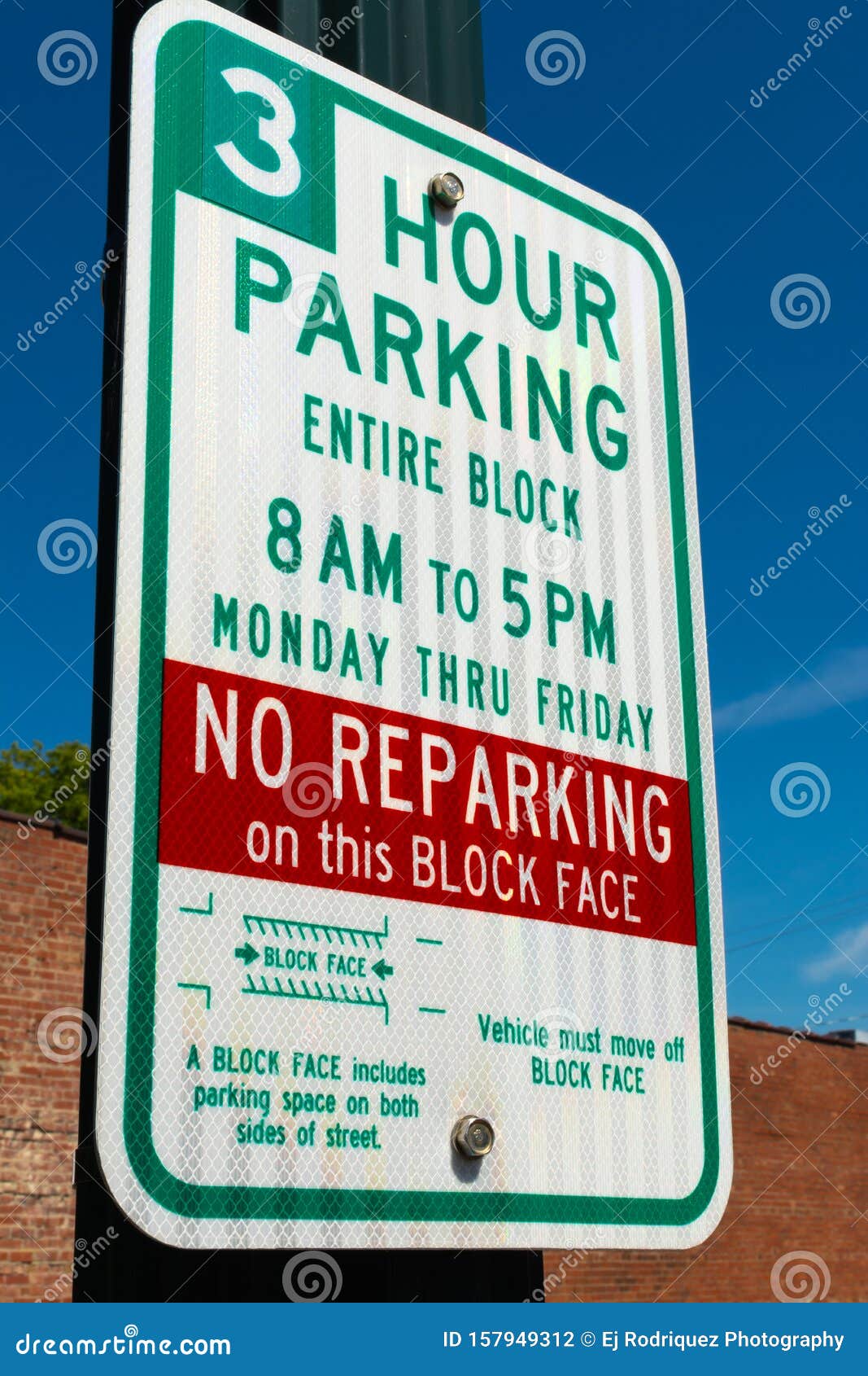 Three hour parking stock photo. Image of display, snow - 157949312