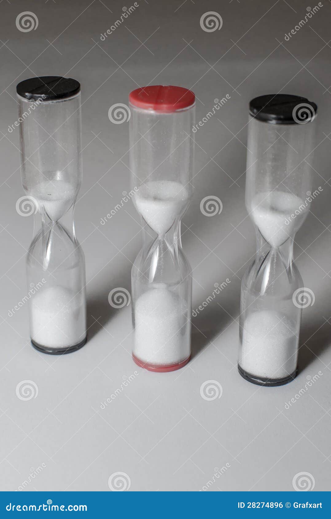 Three hourglasses stock photo. Image of time, symbol - 28274896