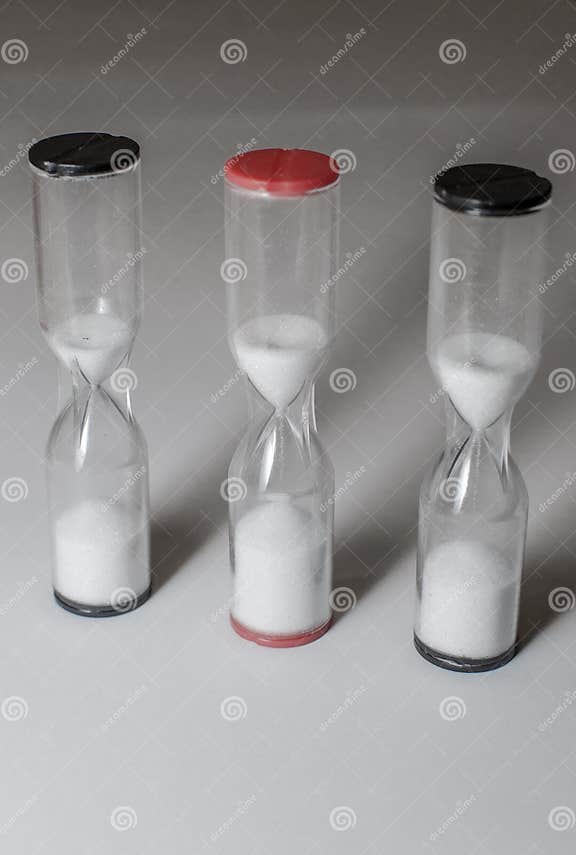 Three hourglasses stock photo. Image of time, symbol - 28274896