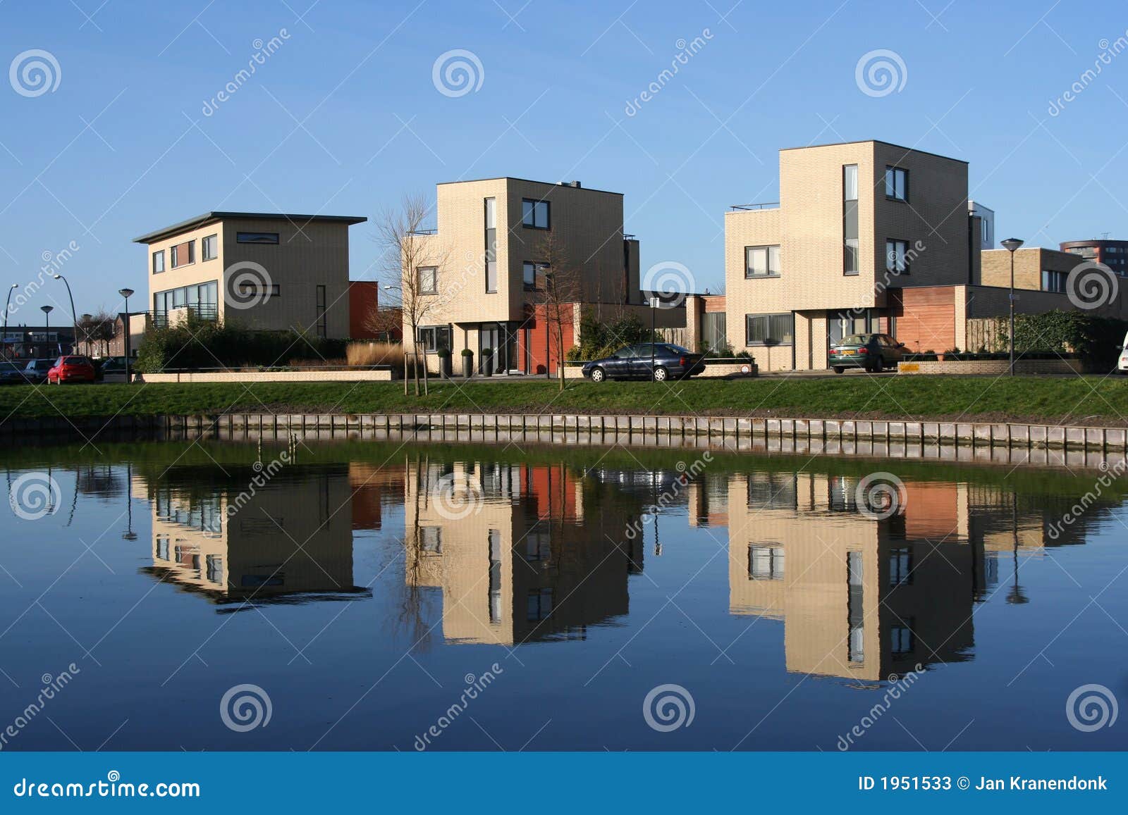 Three houses stock image. Image of home, nature, windows - 1951533