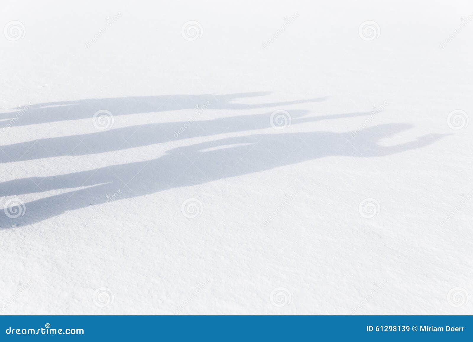 Three Human Shadows Waving on the Snow Stock Image - Image of shadows ...