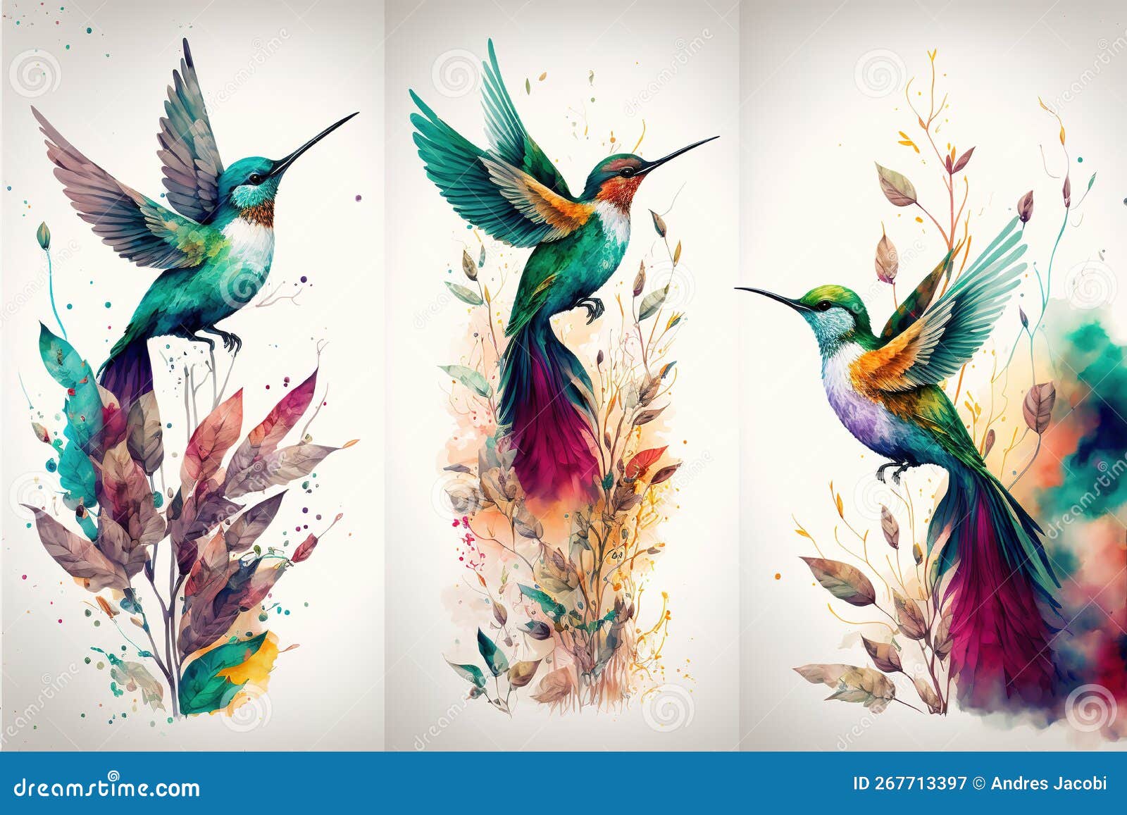 Hummingbirds Illustration Royalty-Free Stock Image | CartoonDealer.com ...