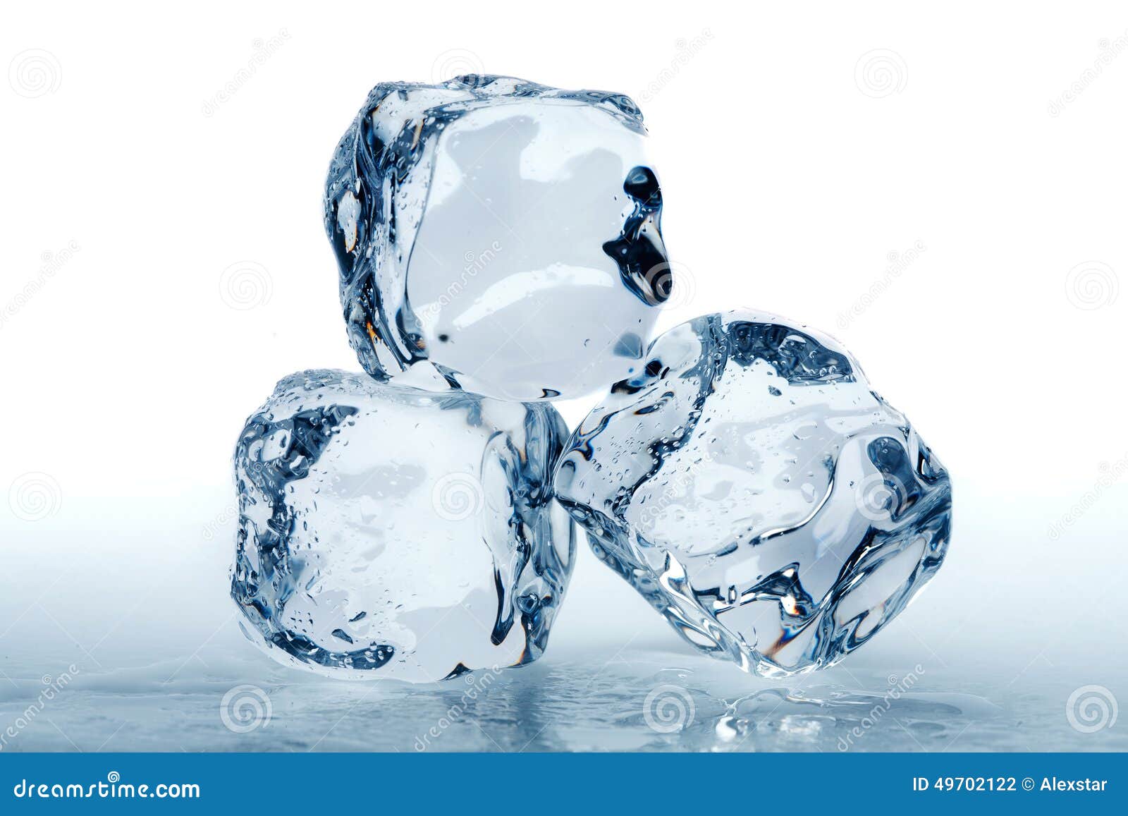 Three ice cubes stock photo. Image of square, clear, drop - 49702122