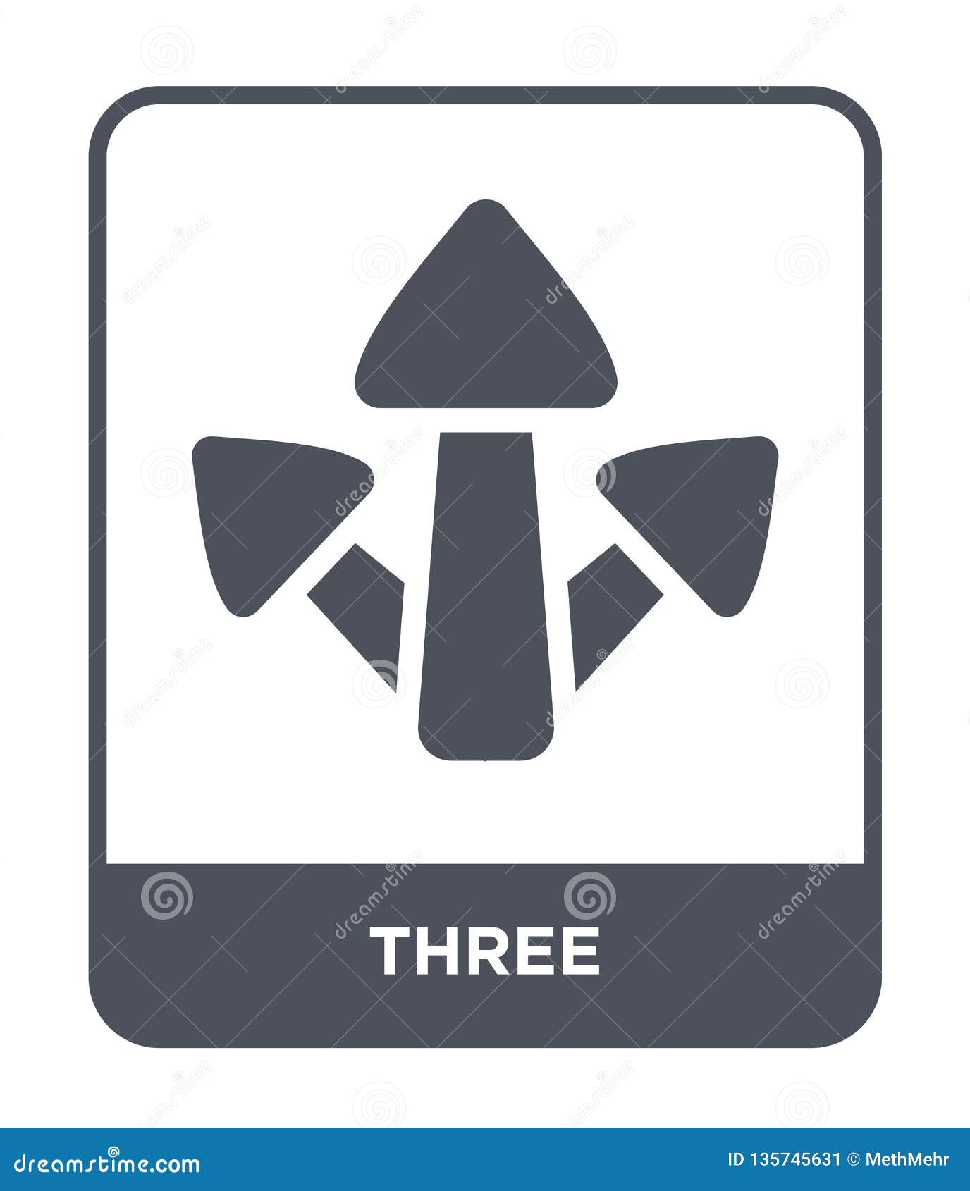 Three Icon in Trendy Design Style. Three Icon Isolated on White ...