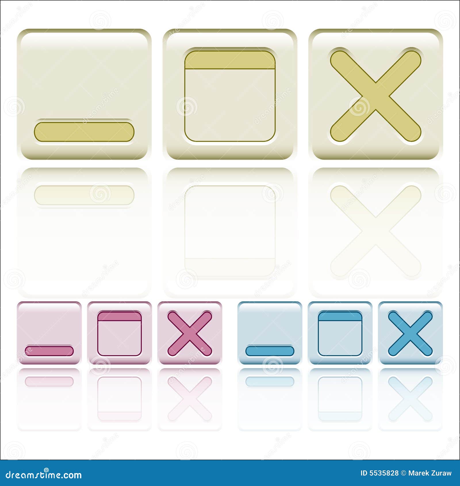 Three icons stock illustration. Illustration of shinny - 5535828