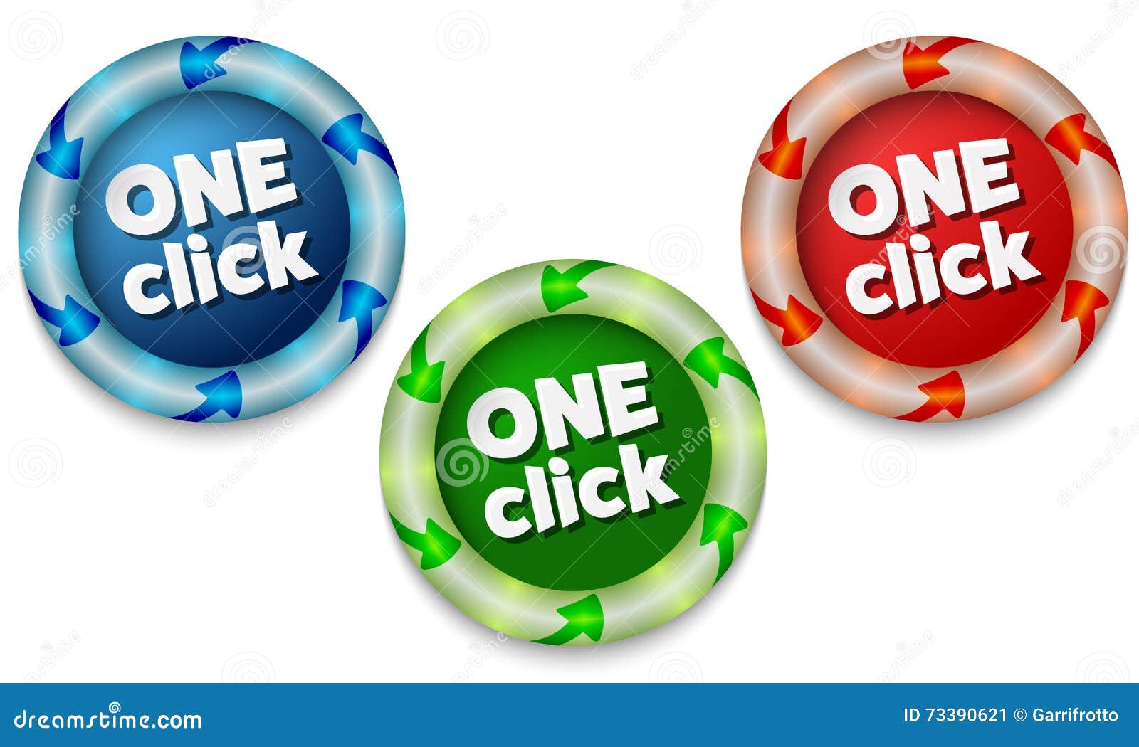 Three icons stock vector. Illustration of color, back - 73390621